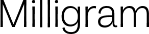 Milligram Trial Bold font