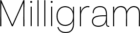 Milligram Trial Italic font | Fonts2u.com