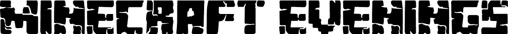 Minecraft Evenings 字体 | Fonts2u.com