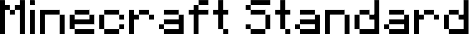 Minecraft Standard Bold písmo | Fonts2u.com