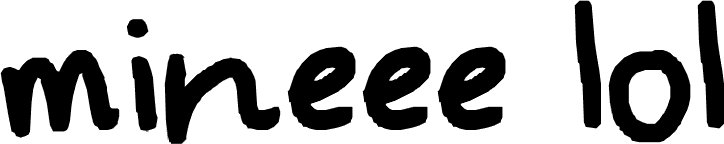 mineee lol font