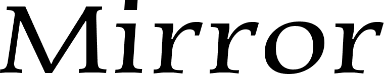 Mirror Normal font