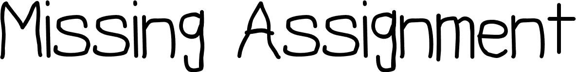 Missing Assignment font | Fonts2u.com