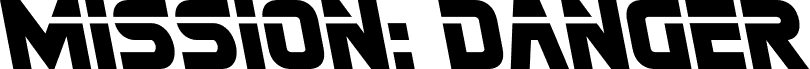 Mission: Danger 3D font