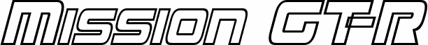 Mission GT-R font