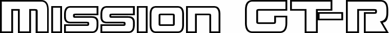 Mission GT-R font
