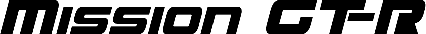 Mission GT-R font