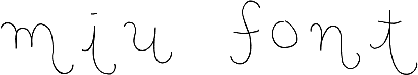 miu font font