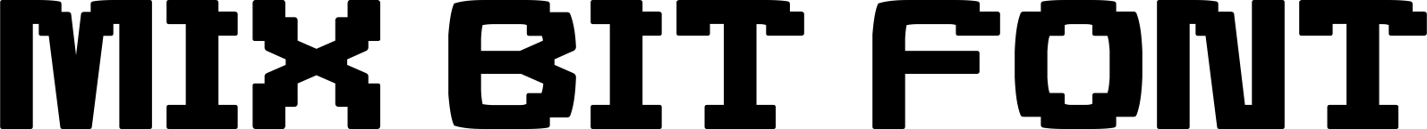 Mix Bit Font font | Fonts2u.com