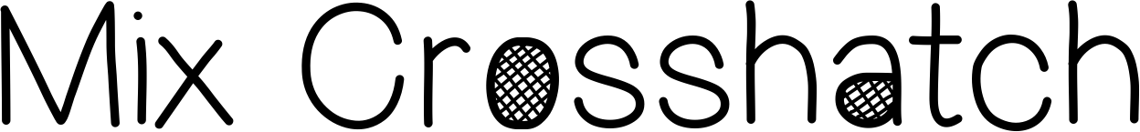 MixCrosshatch font | Fonts2u.com