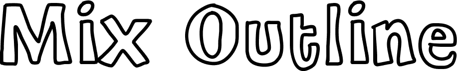 MixOutline font | Fonts2u.com