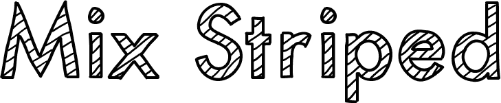 MixStriped font | Fonts2u.com