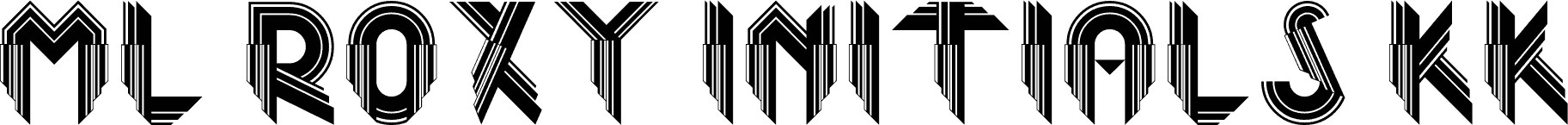 ML Roxy Initials KK font | Fonts2u.com