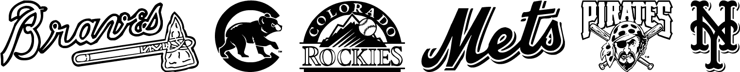 MLB NL font | Fonts2u.com