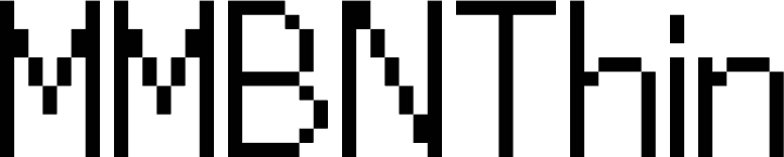 MMBNThin Regular font | Fonts2u.com