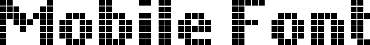 Mobile Font font | Fonts2u.com