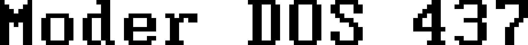 Moder DOS 437 font | Fonts2u.com