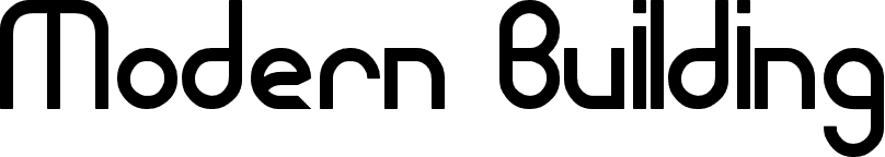Modern Building font