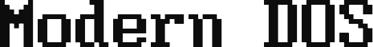 Modern DOS 8x16 font | Fonts2u.com