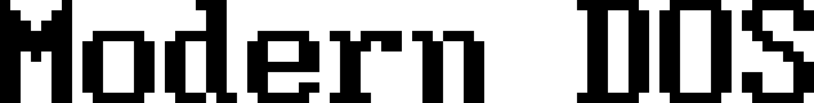 Modern DOS 437 8x16 font