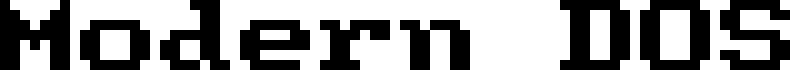 Modern DOS 8x14 font