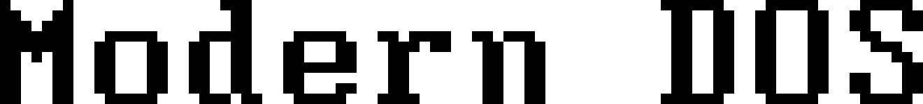 Modern DOS 437 9x16 font | Fonts2u.com