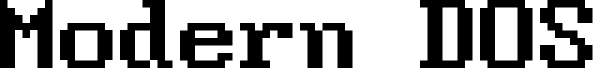 Modern DOS 437 9x16 font | Fonts2u.com