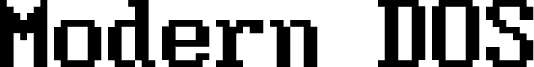 Modern DOS 8x8 font