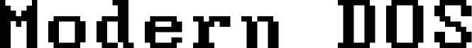 Modern DOS 8x8 font