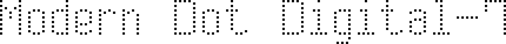 Modern Dot Digital-7 font | Fonts2u.com
