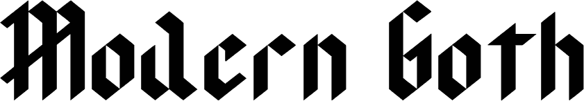 modern goth font | Fonts2u.com