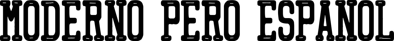 Moderno pero Español font | Fonts2u.com
