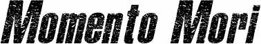 Momento Mori font | Fonts2u.com