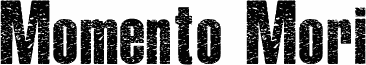 Momento Mori Oblique font