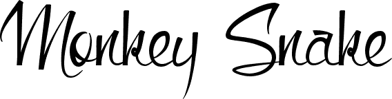 Monkey Snake font