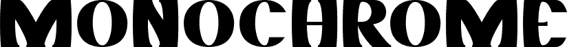 MONOCHROME Bold font