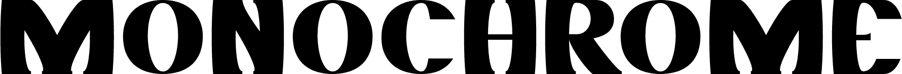 MONOCHROME font