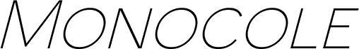 Monocole Free Bold font