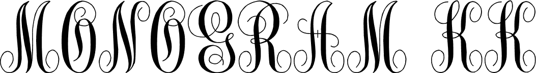 monogram kk font