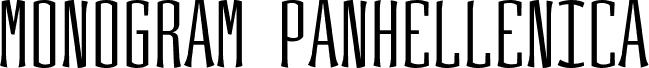 Monogram Panhellenica Right font | Fonts2u.com