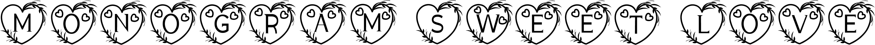 Monogram Sweet Love font