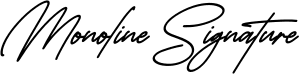 Monoline Signature Italic font | Fonts2u.com