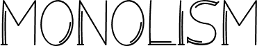 Monolism font | Fonts2u.com