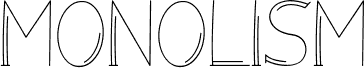 Monolism Bold font