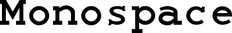Monospace Regular 字体 | Fonts2u.com