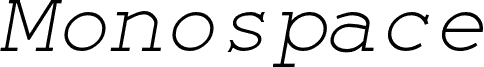 Monospace Regular 字体 | Fonts2u.com