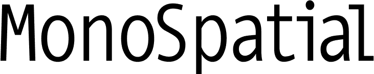 MonoSpatial font | Fonts2u.com