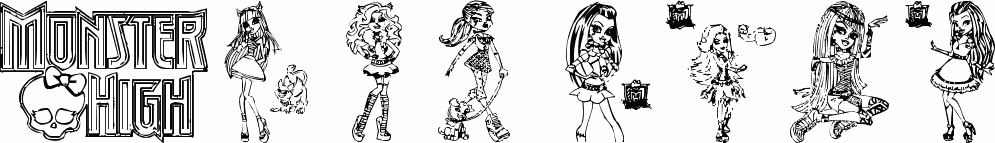 Monster High font | Fonts2u.com