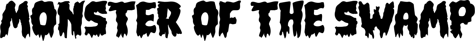 Monster of the Swamp font | Fonts2u.com
