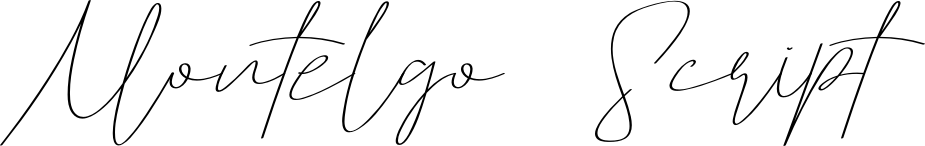 Montelgo Script font | Fonts2u.com